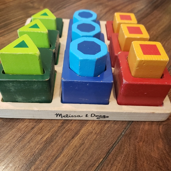 Toys | Melissa Doug Wooden Shape Puzzle | Poshmark